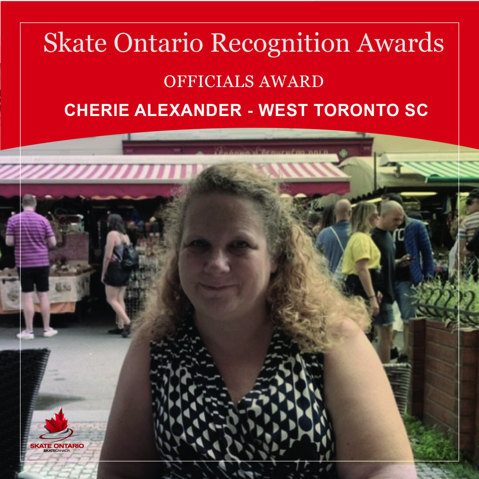 Officials Award - Cherie Alexander (West Toronto SC) - Skate Ontario